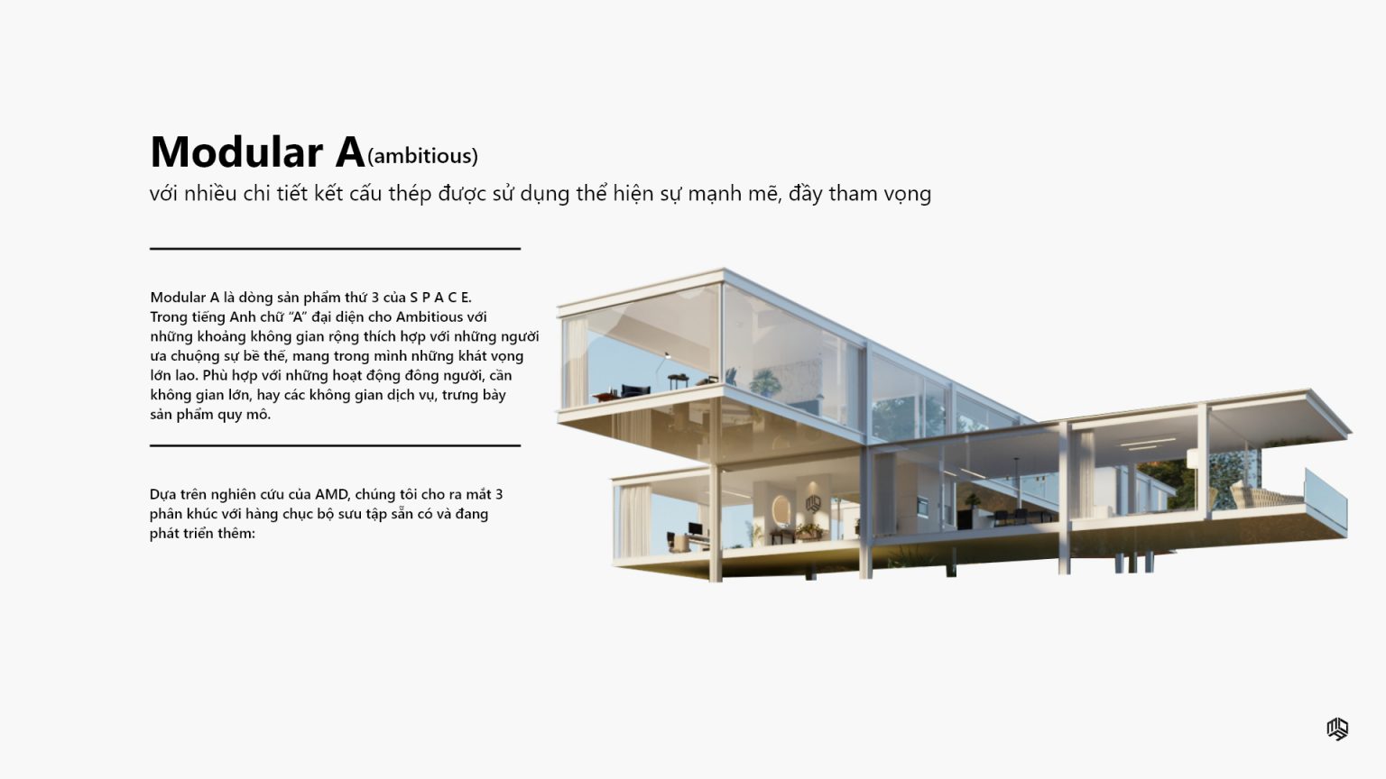 Modular A là gì ? - Công ty Cổ phần tập đoàn Công nghệ AMD Modular